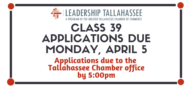 Leadership Tallahassee Class 39 Applications Due April 5 - Greater ...